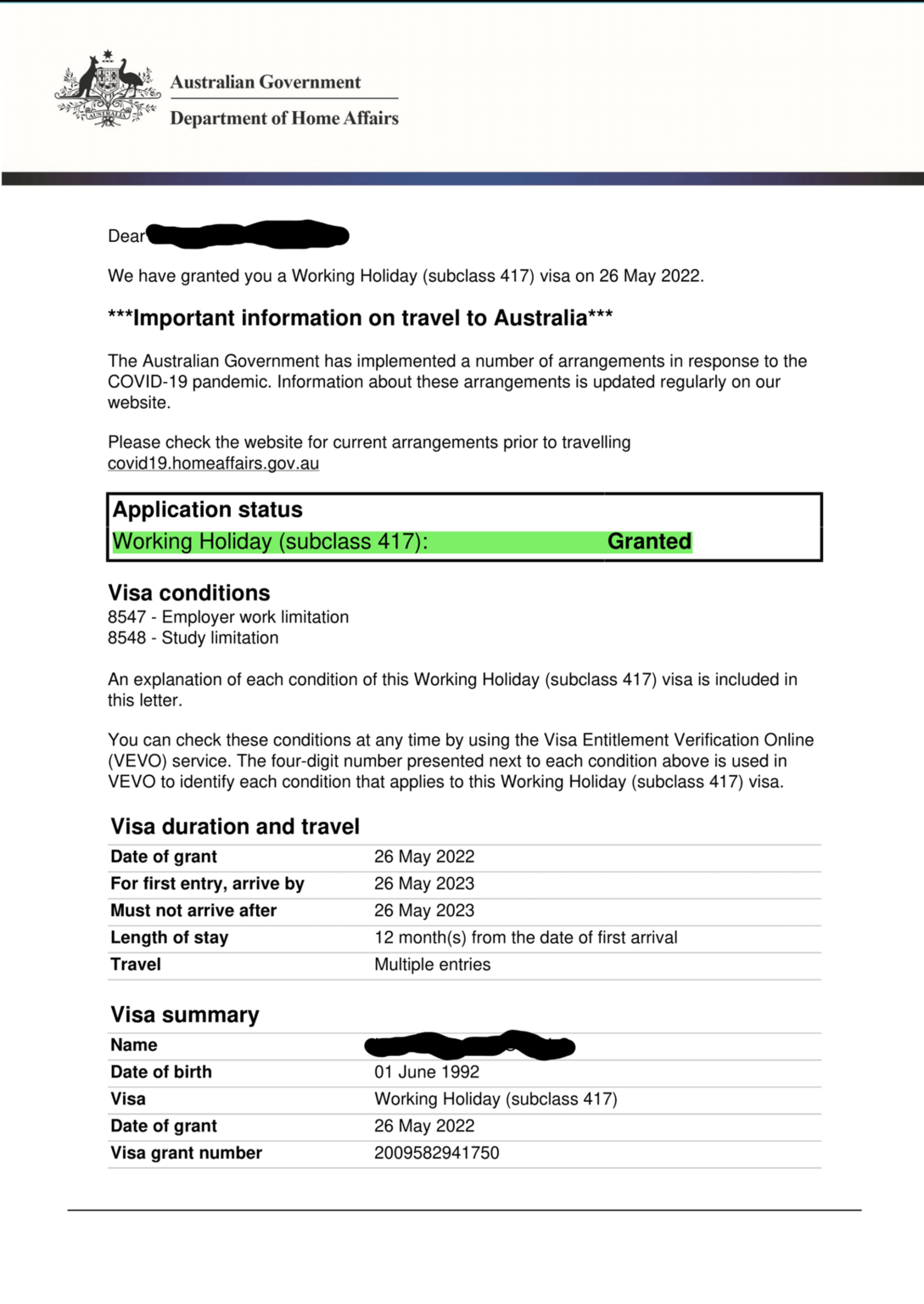 Visa Approvals - Australia Immigration Organization