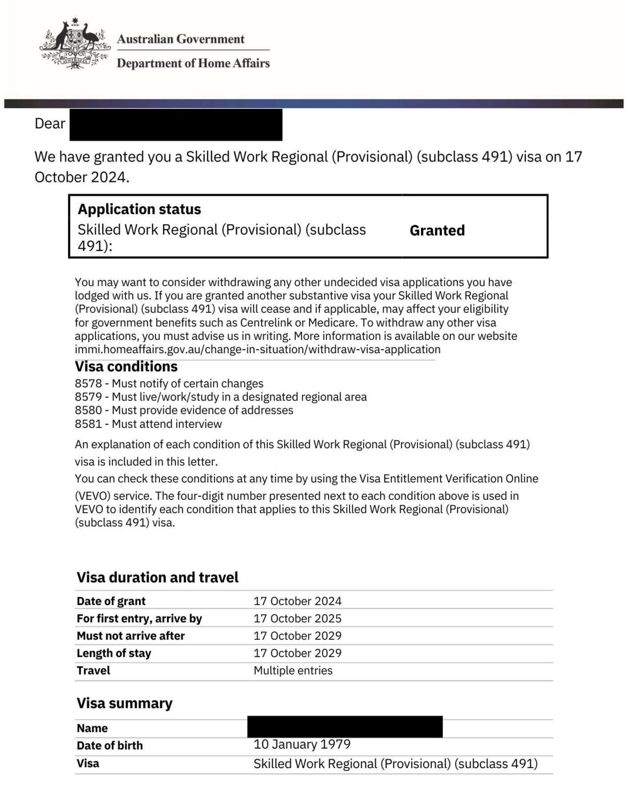 Visa Approvals - Australia Immigration Organization